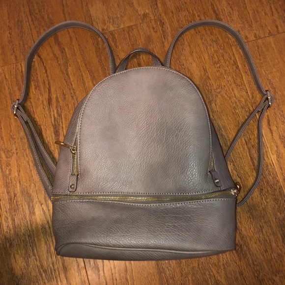 Bags | Mini Faux Leather Backpack Purse | Poshmark